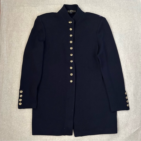 St. John | Jackets & Coats | St John Basics Santana Military Long ...